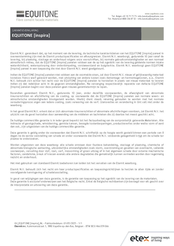 Documenten - EQUITONE